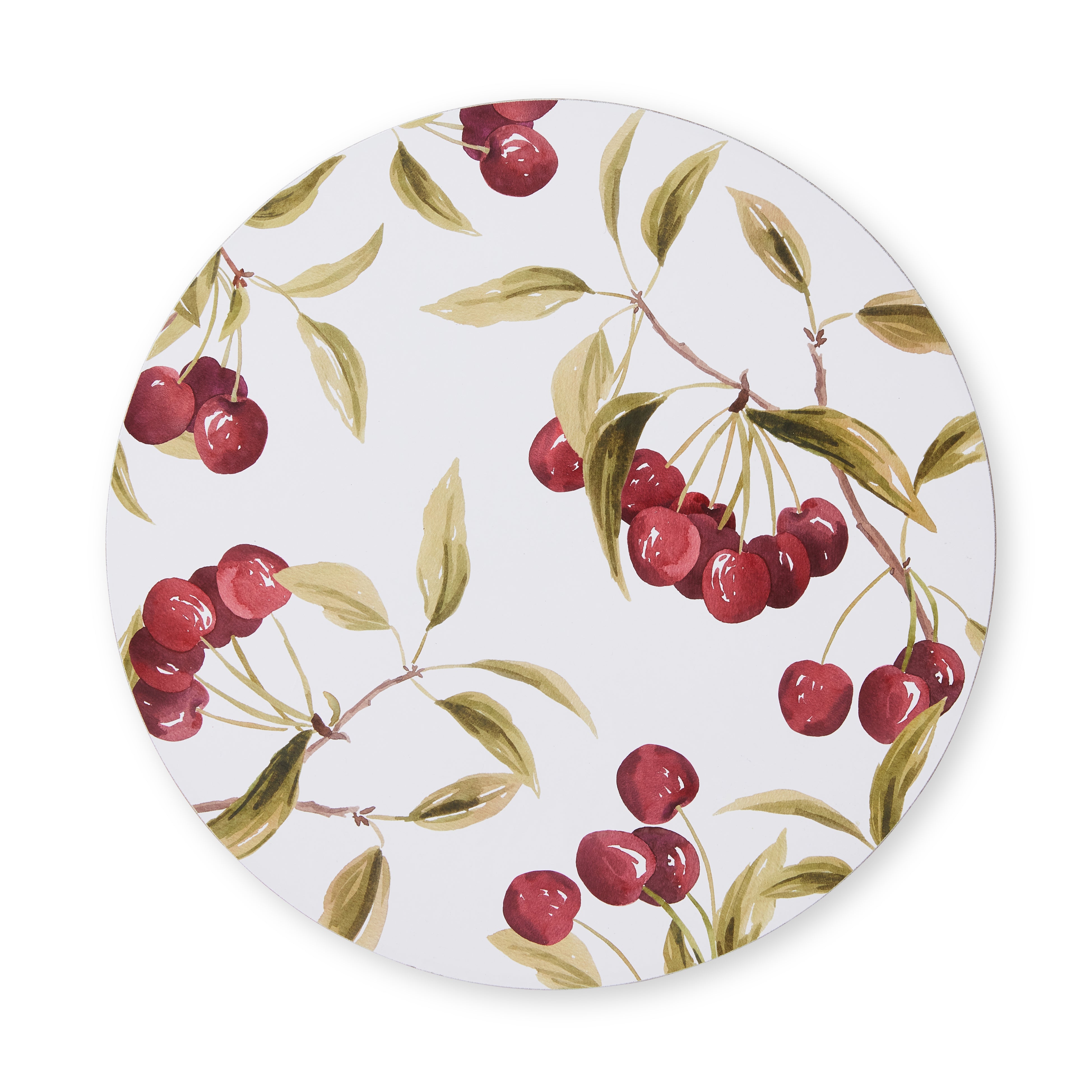 Cherry Round Placemat Set of 4 | Madras Link