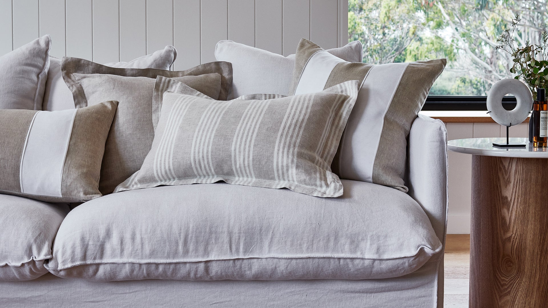 Striped Cushions | Madras Link