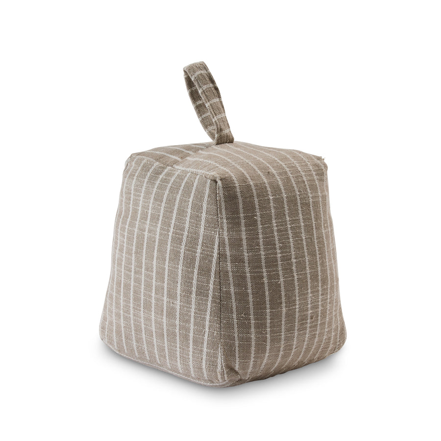 Collins Oatmeal Stripe Door Stop