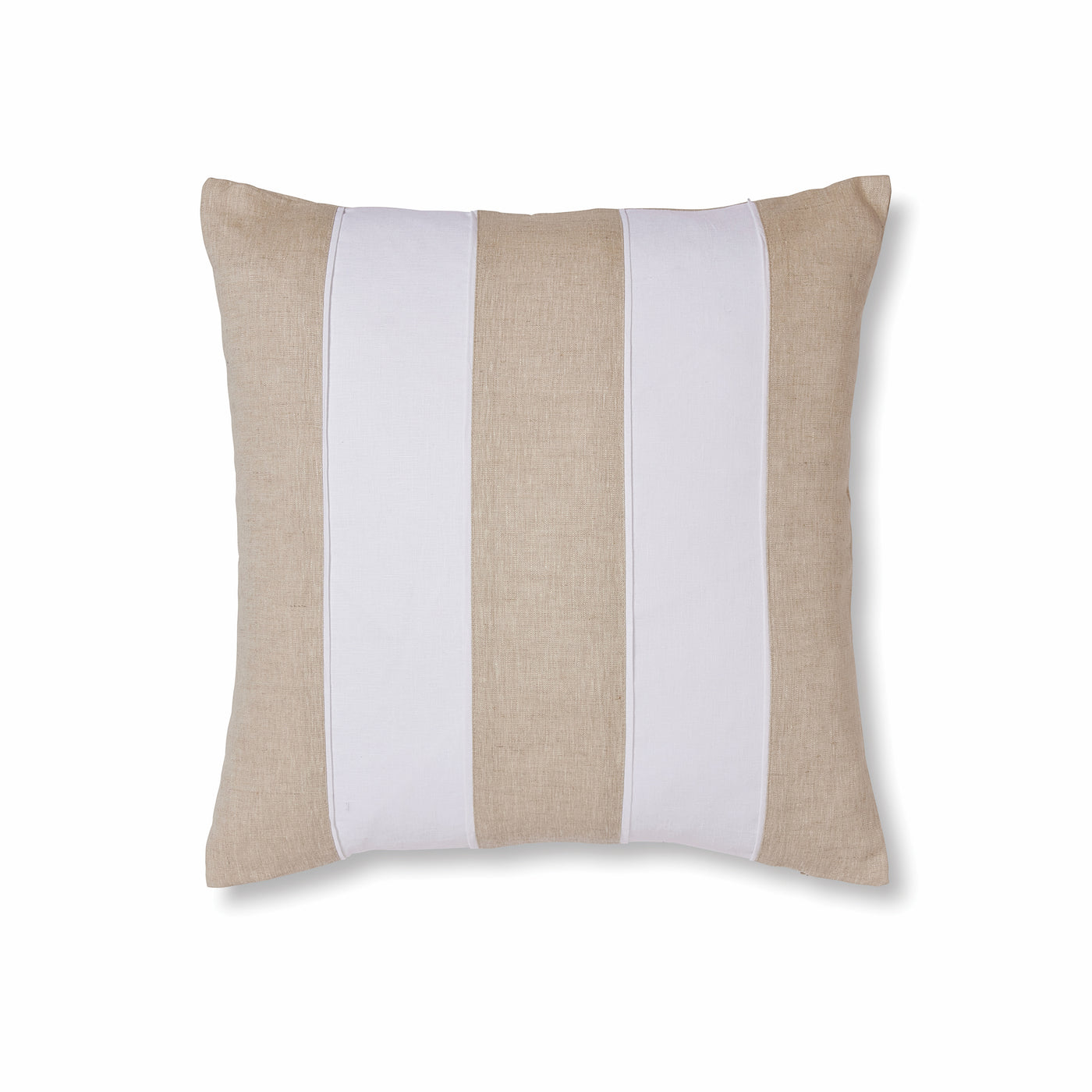 Buy Riley White / Linen Patch Cushion Online – Madras Link