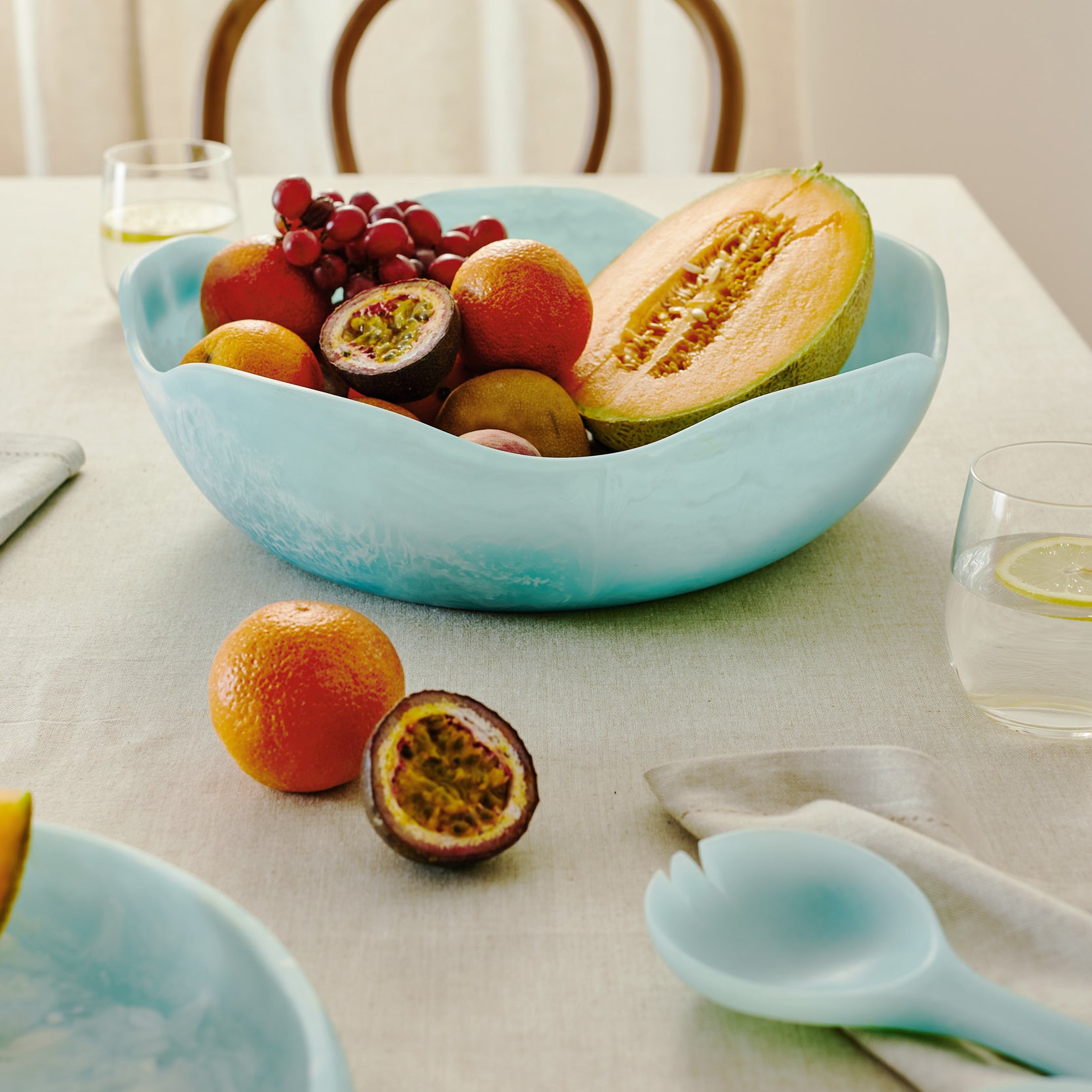 Aries Aqua Salad Bowl Large | Madras Link