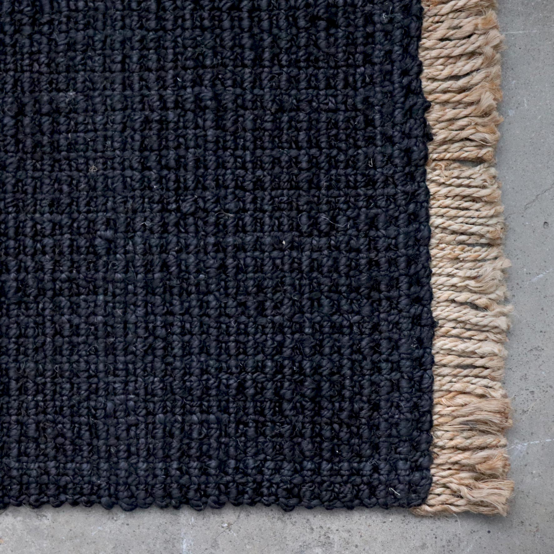 Harris Jute Rug - Black | Madras Link