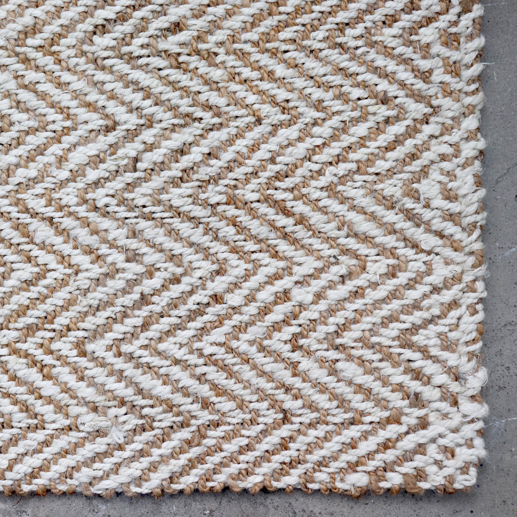 Piper Chevron Jute Rug | Madras Link