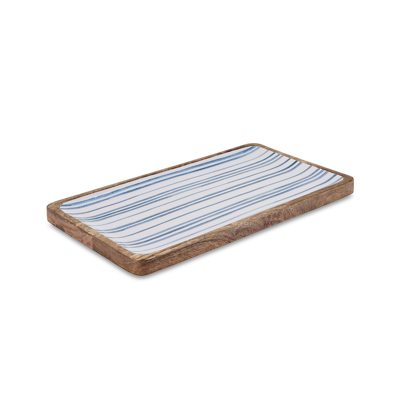 Capri Stripe Rectangle Platter | Madras Link